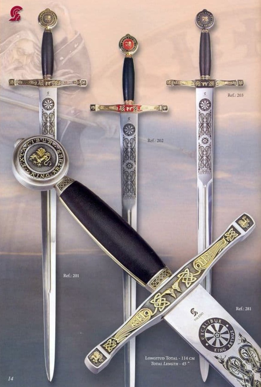 ESPADAS TAMAÑO REAL – El Arte de Toledo